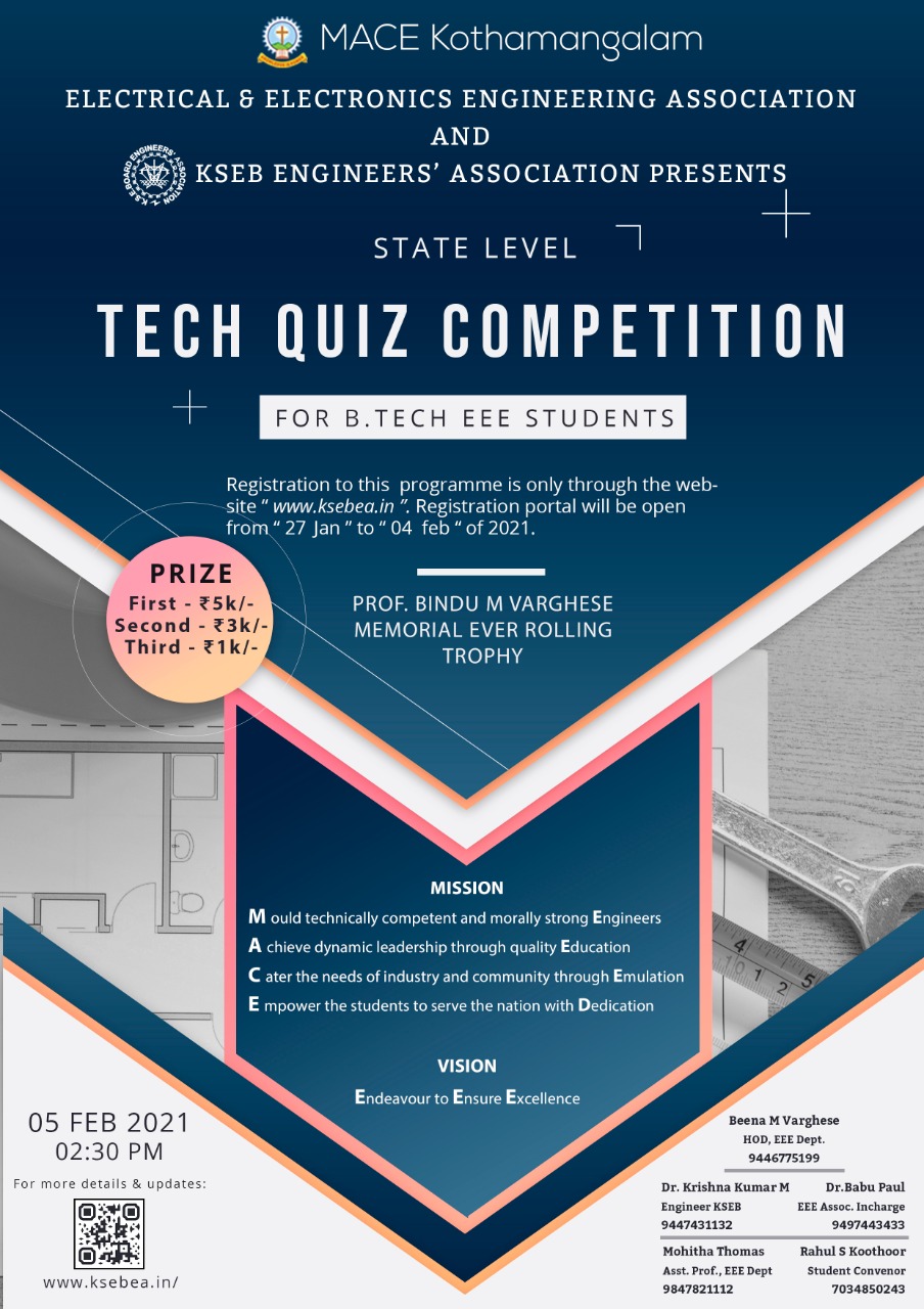 Tech Quiz 2021-Winners of the Tech Quiz Competition-2021 held on 5.2. ...