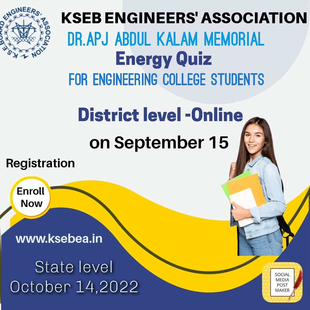 Dr. A. P. J. Abdul Kalam Energy Quiz Competition- 2022- Finals on 28.2. ...